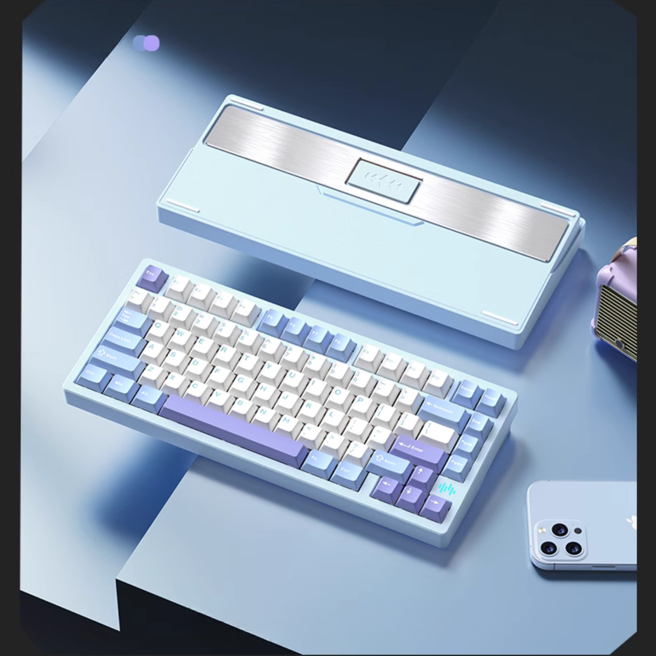 Bàn phím cơ PMO Wave75 - Catch ball / VIA / CNC (Rainy75 v2) | Kicap