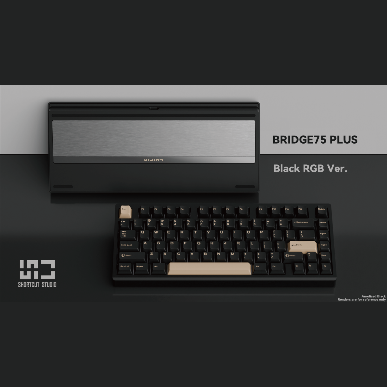 Bridge75 - Bàn phím cơ gaming khung nhôm 3 mode RGB | Kicap