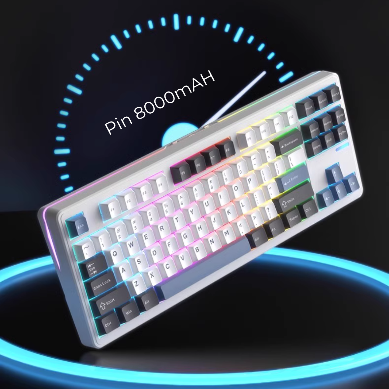 Bàn phím cơ Riccks RS8 V2 - Layout TKL hỗ trợ QMK/VIA quốc dân mới | Kicap