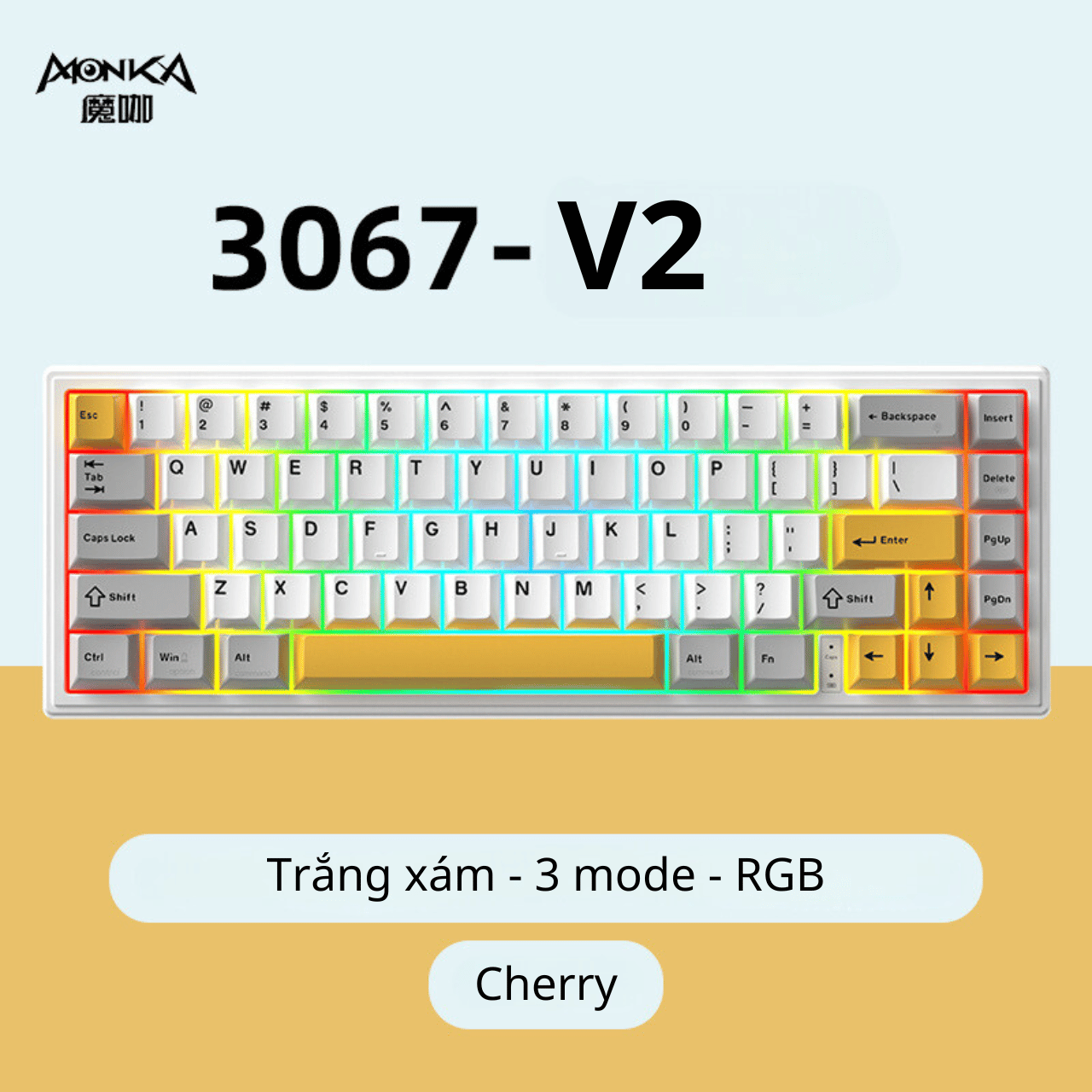 Bàn phím cơ Monka 3067v2 | Kicap