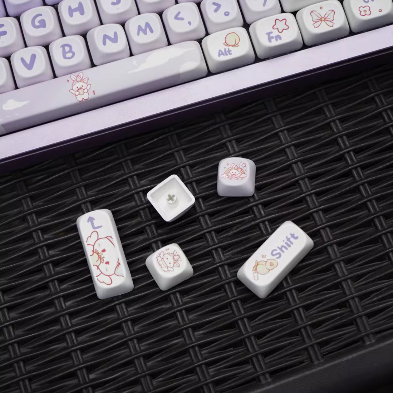 Bộ keycap MOA Purple Rabbit | Kicap