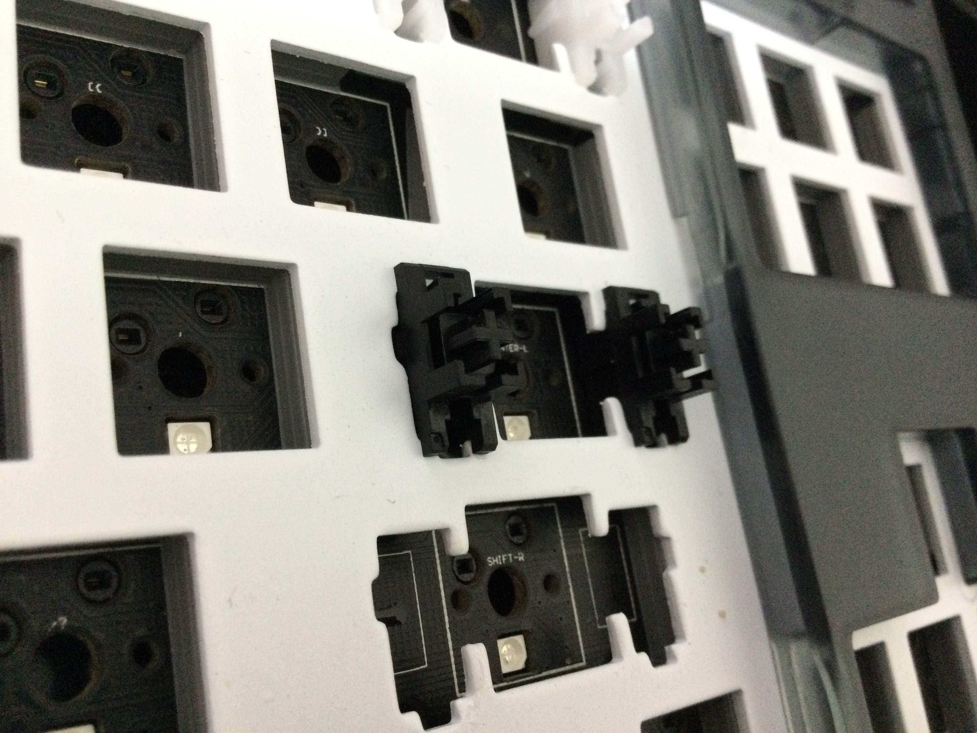 Stab Cherry Plate mount, PCB mount Wire bạc | Kicap