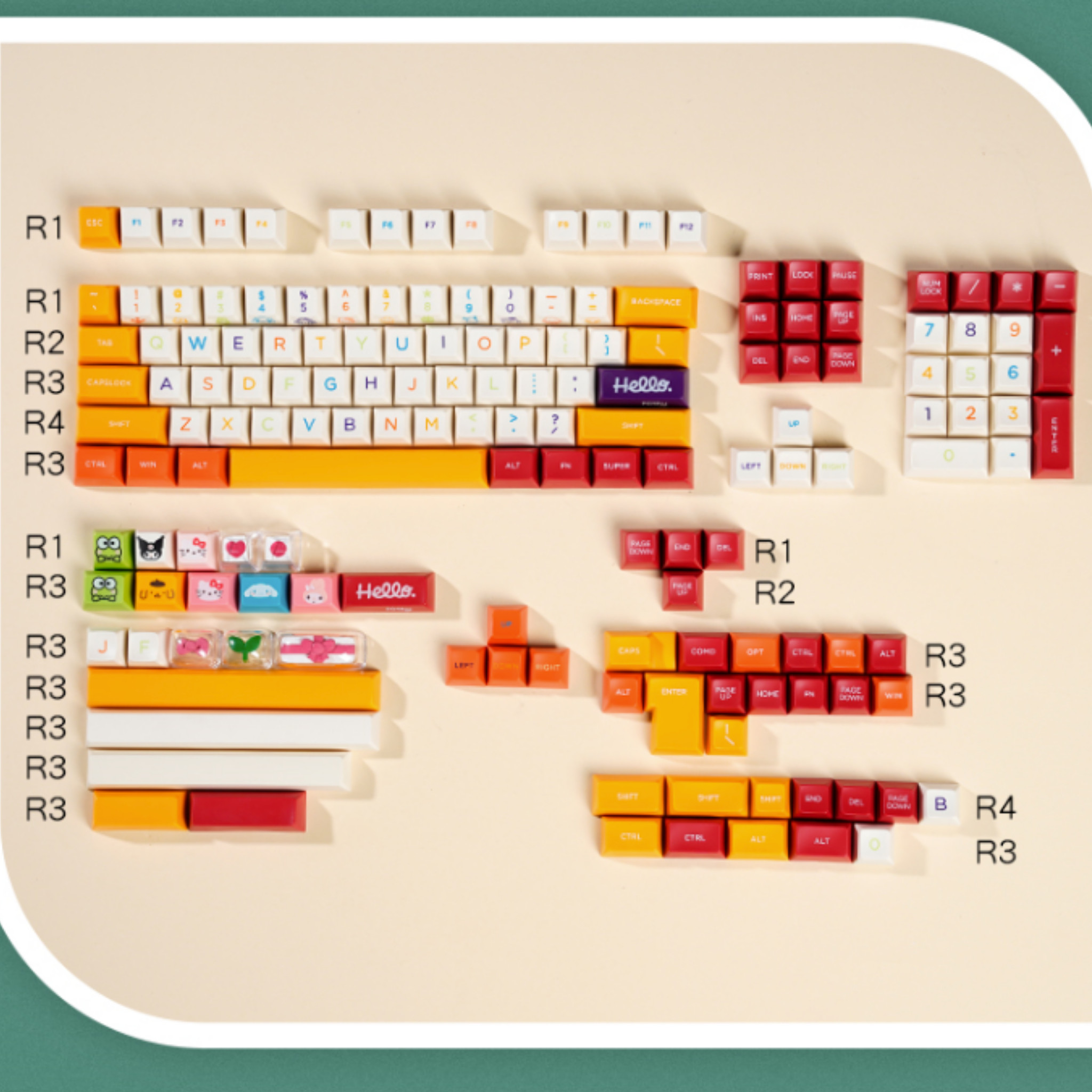 Bộ keycap SA Colourful Dream | Kicap