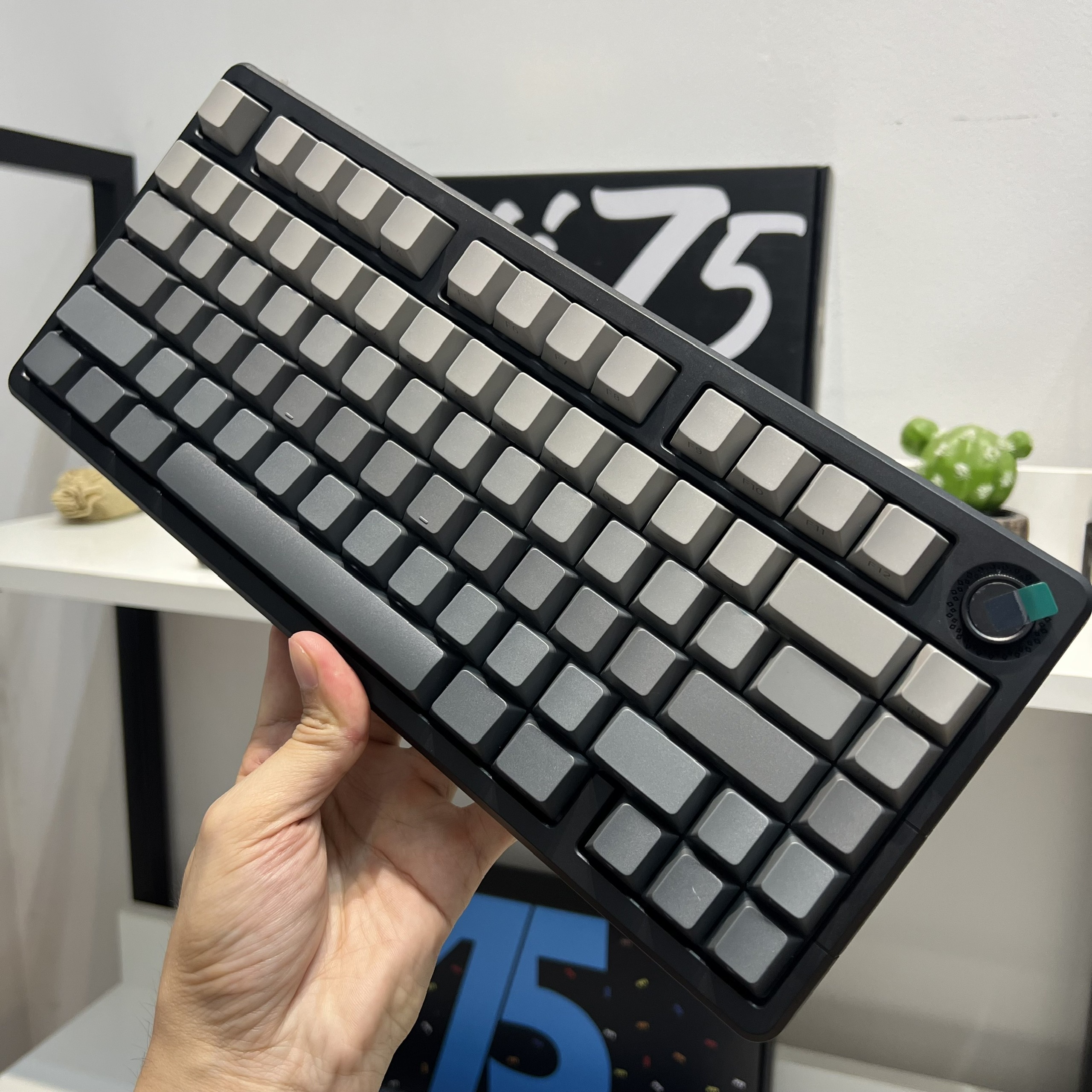 Infi75 Lite - Bàn phím cơ custom 75% núm xoay, 3 mode, RGB | Kicap