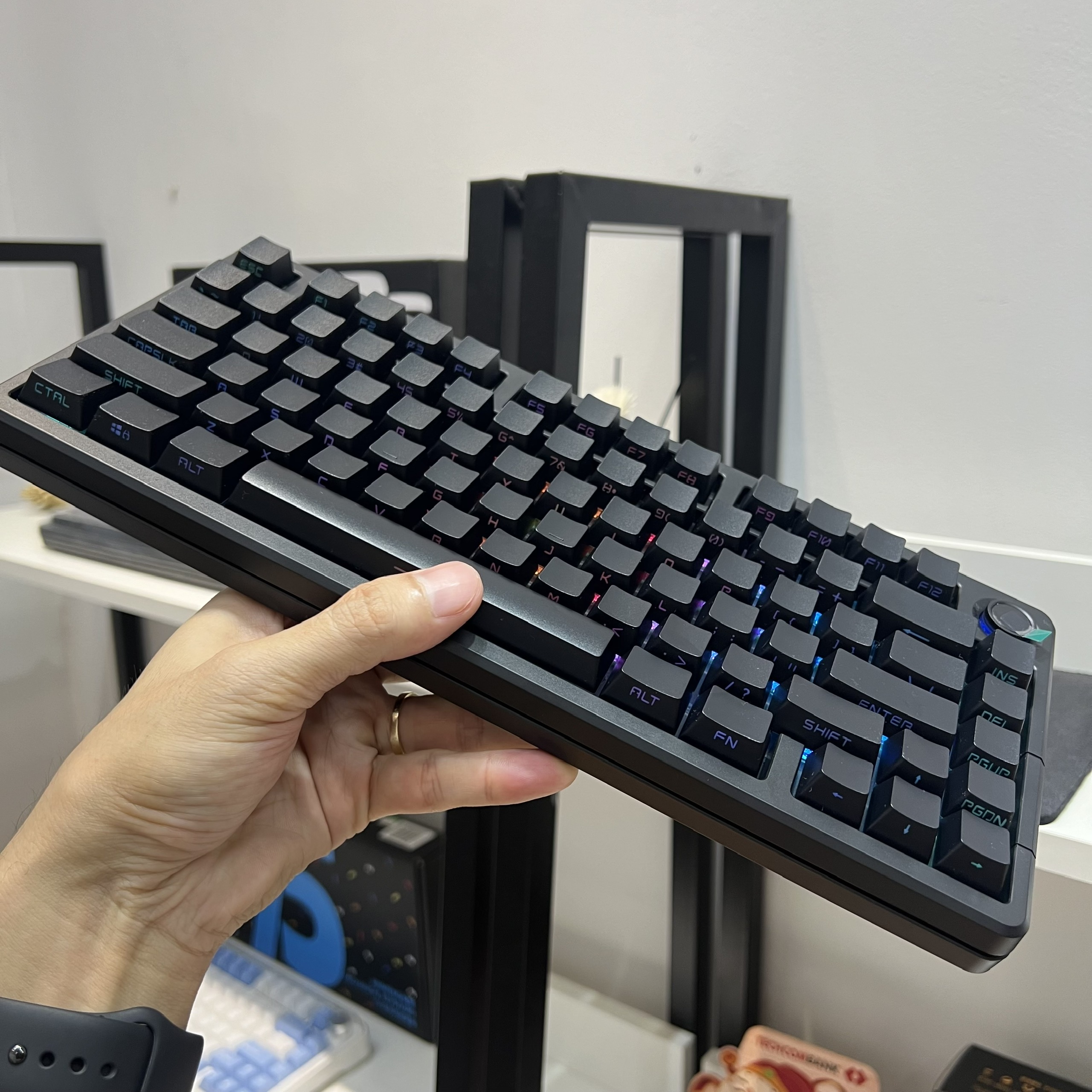 Infi75 Lite - Bàn phím cơ custom 75% núm xoay, 3 mode, RGB | Kicap