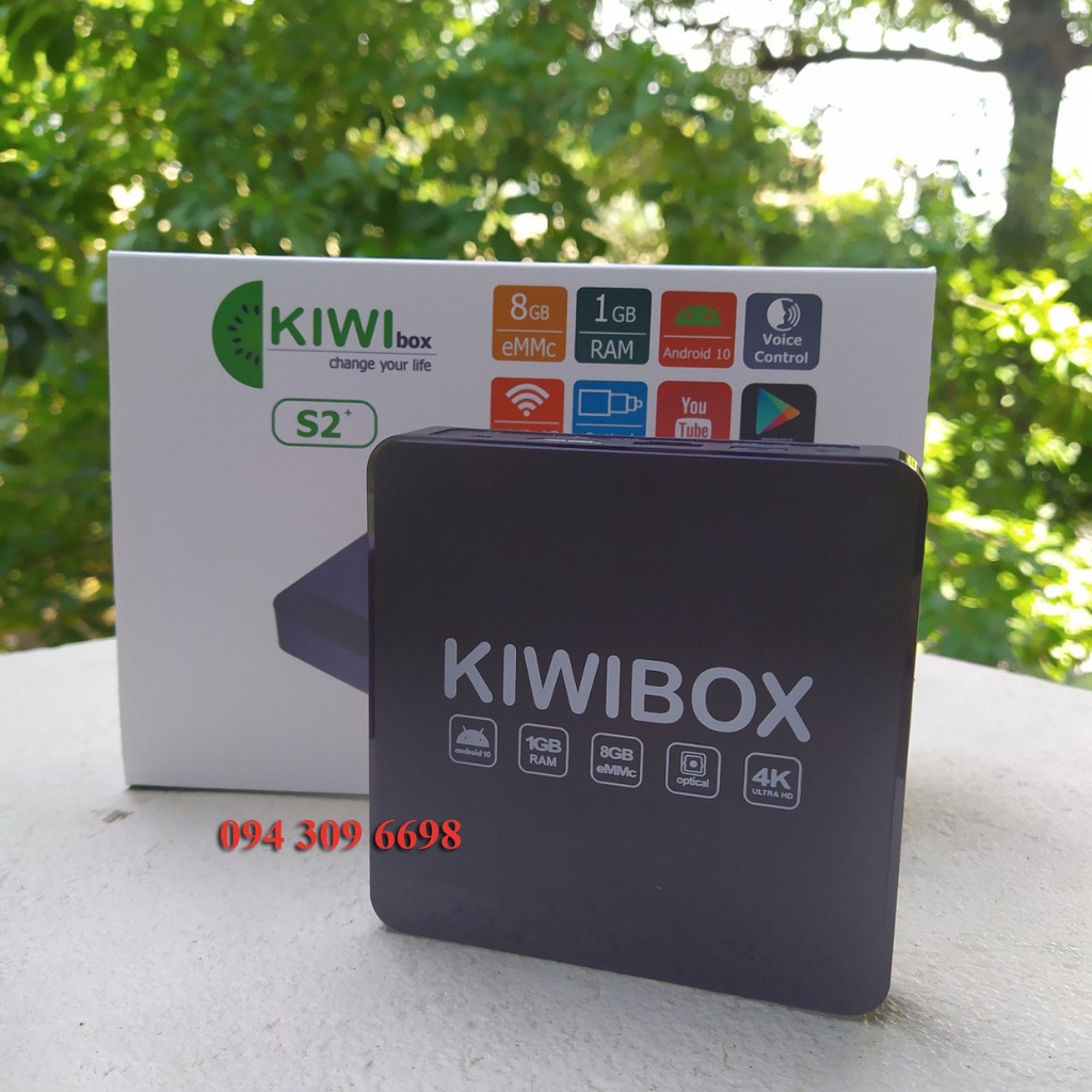 Kiwibox S2+ xem youtube trên tivi, tích hợp cổng quang, android 10 ...