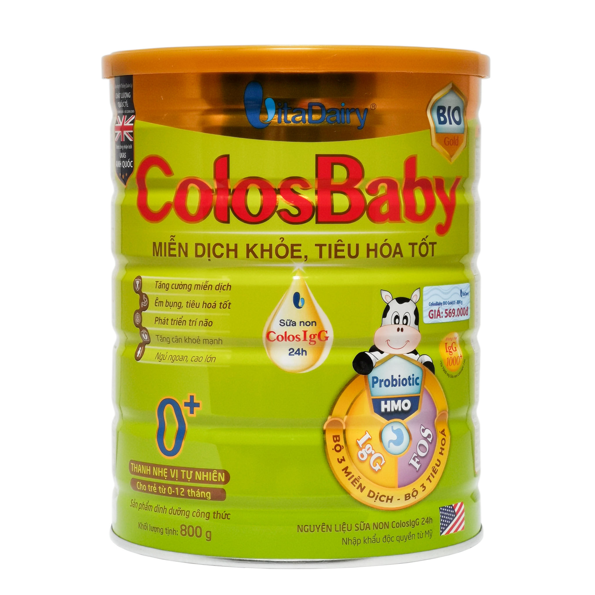 Sữa ColosBaby BIO Gold 0+ 800g Hệ thống Minimarthouse