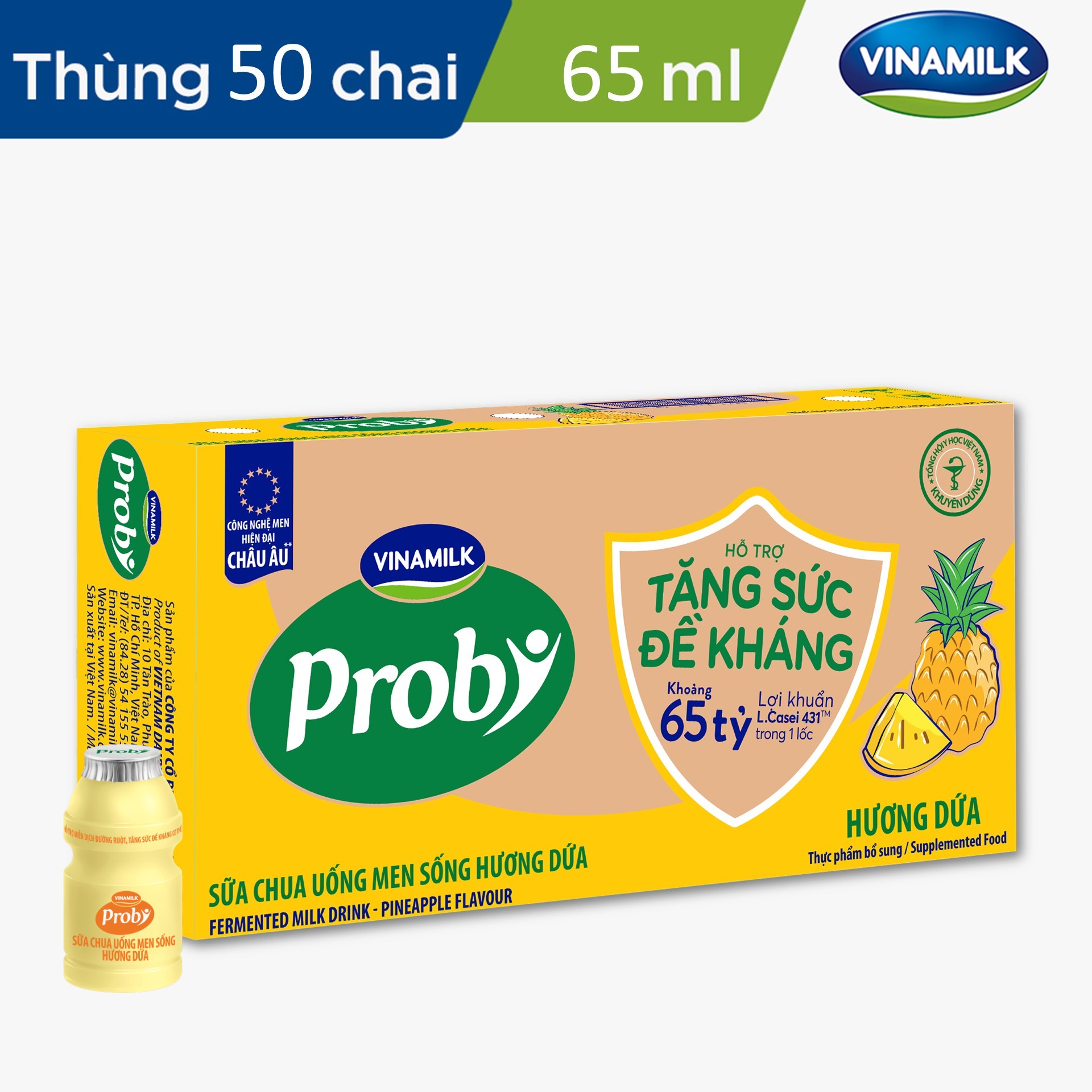 VNM SCU Probi hương Dứa 65ml Hệ thống Minimarthouse