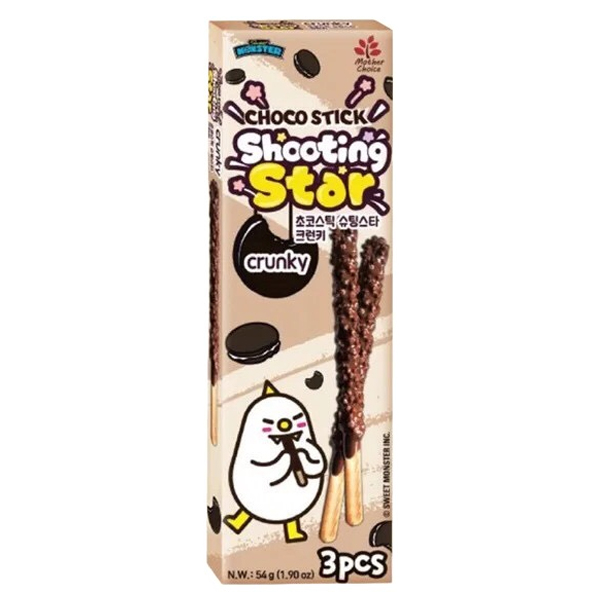 Bánh que socola Shooting Star gạo giòn 2Y+ 54g