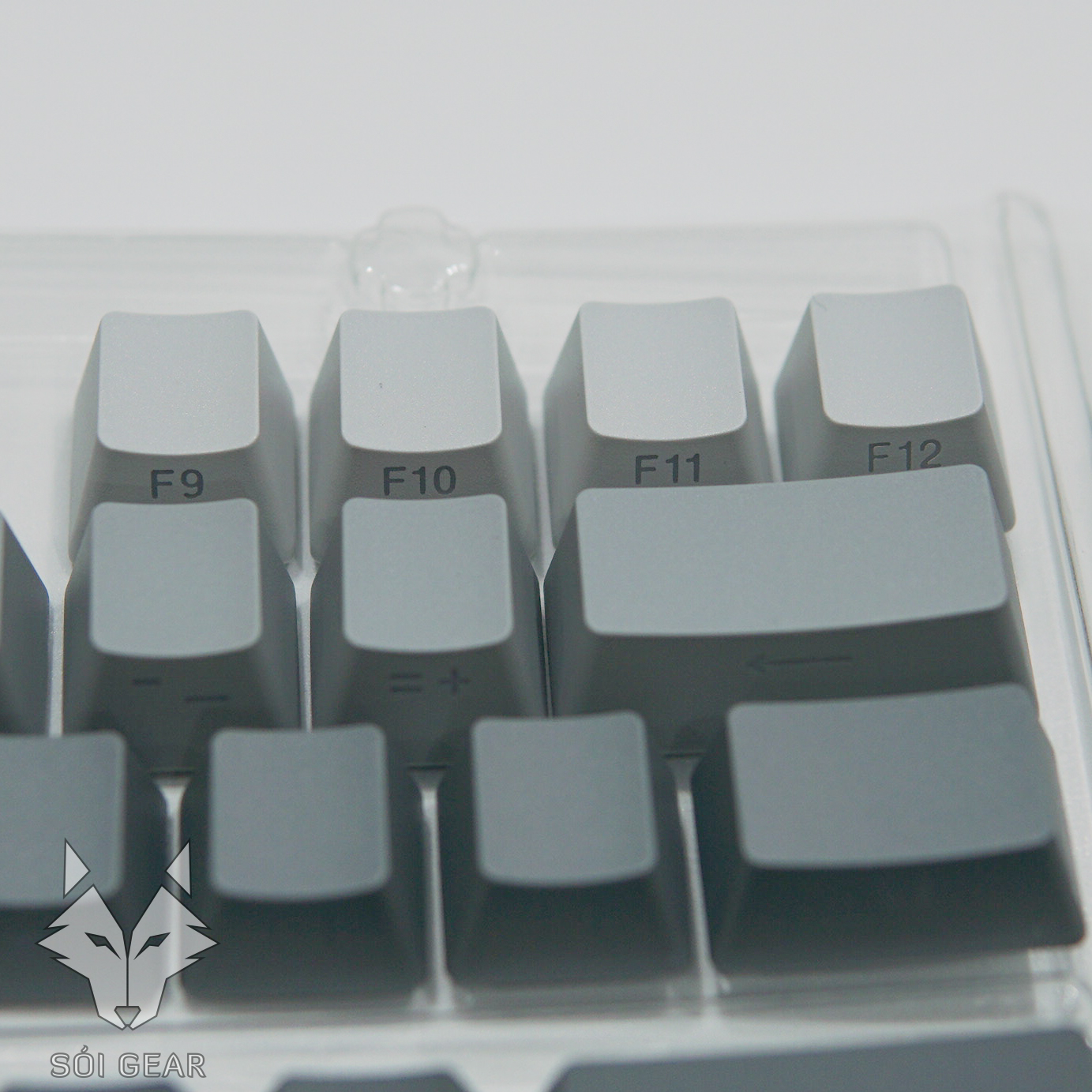 [In-stock] Keycap OEM PBT Ninja Gradient Xuyên led - Xám nhạt