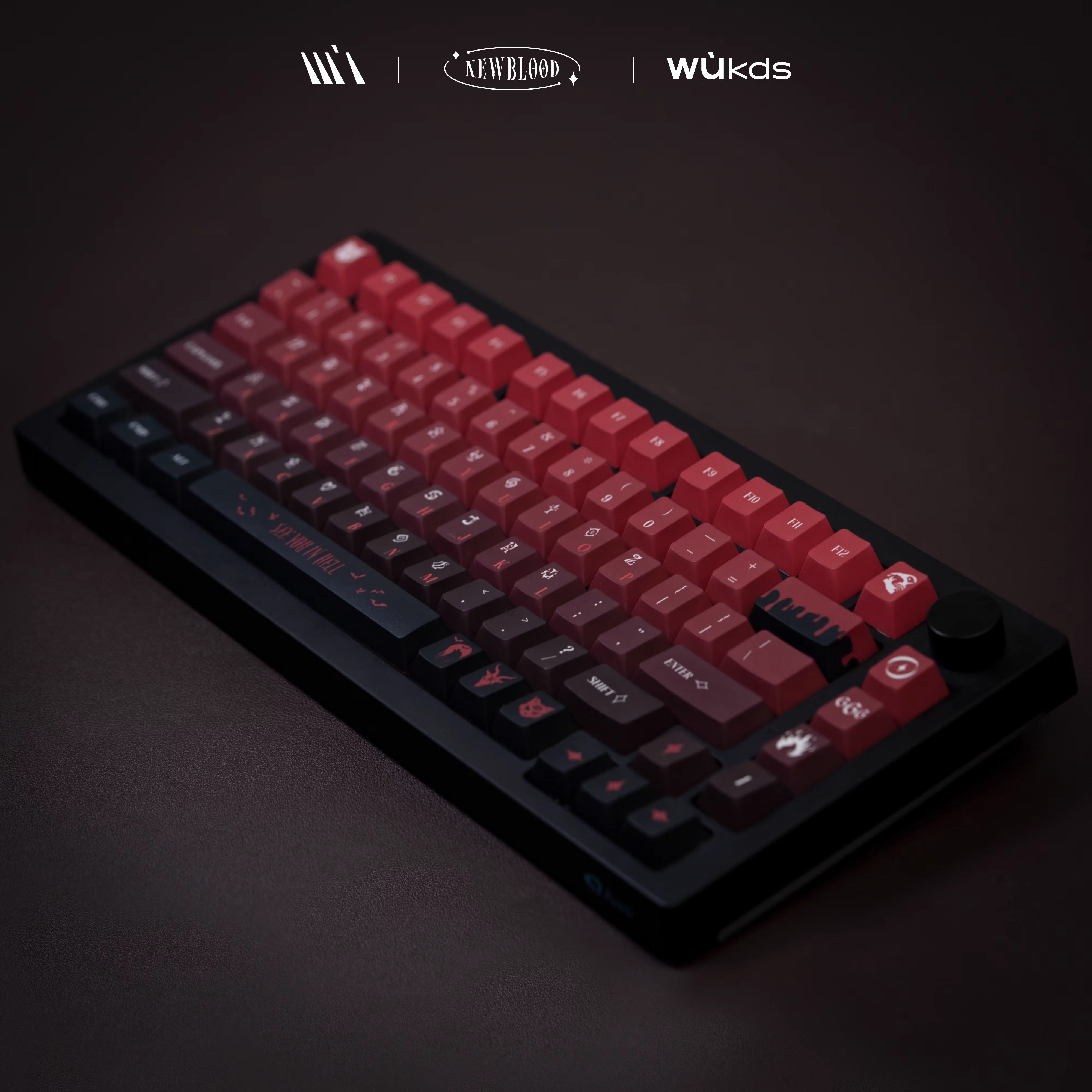 Keycap Cherry Wukds NEW BLOOD PBT Dyesub - 152 nút