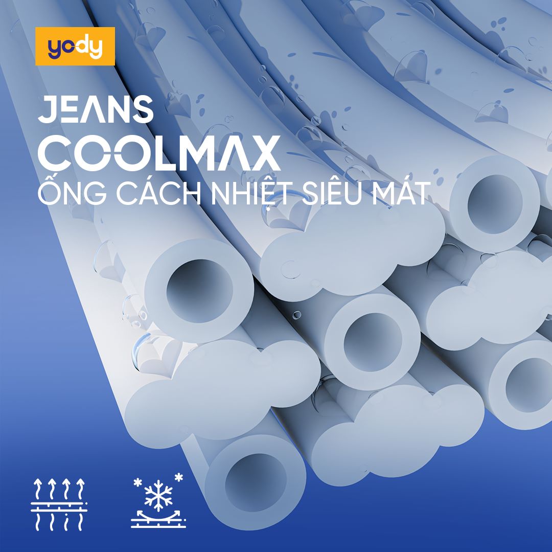 Quần Jeans Nam Slim Fit Ống Côn Coolmax Yody