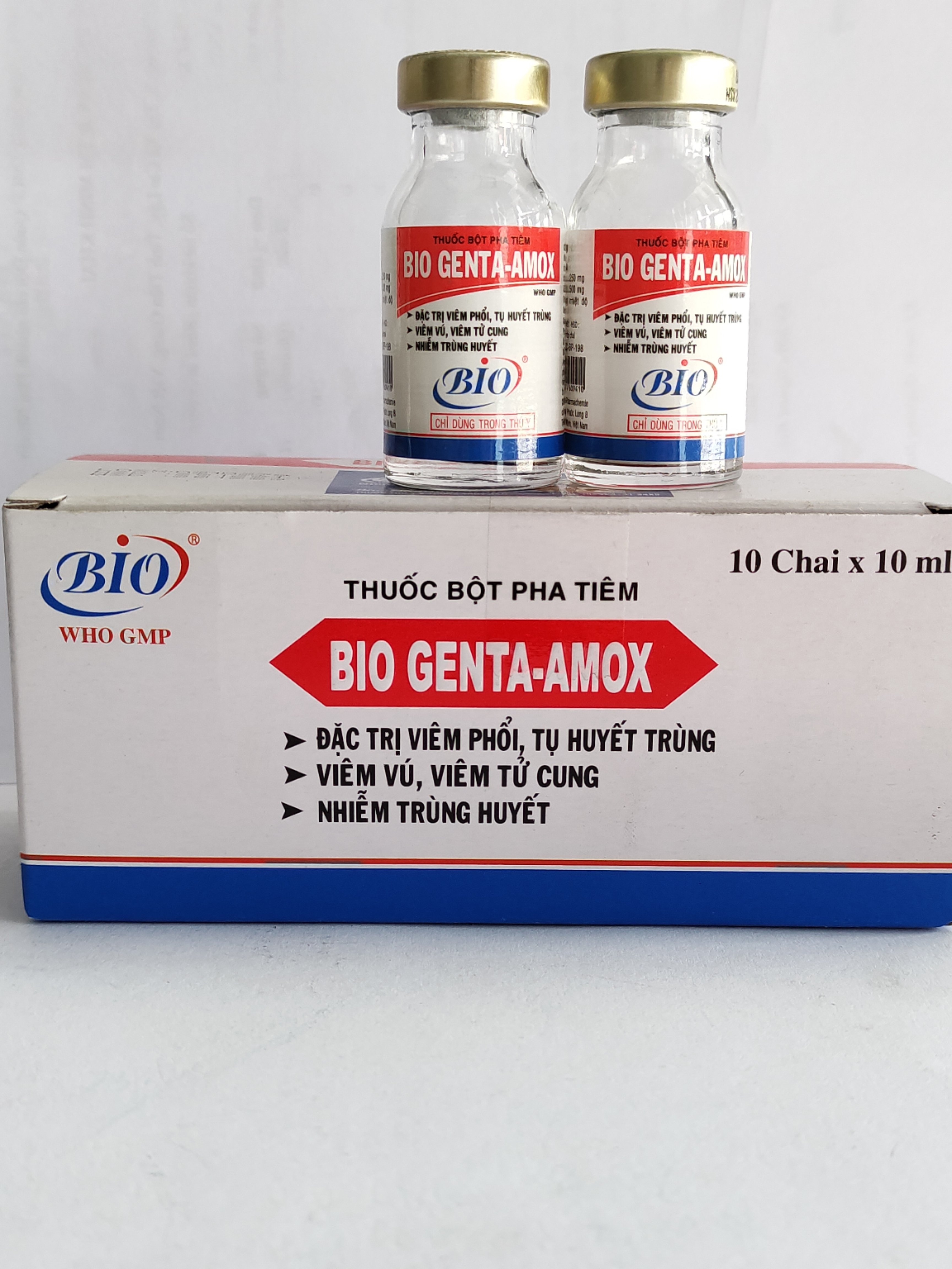 BIO GENTA AMOX 1G/10ml viêm phổi, tụ huyết trùng