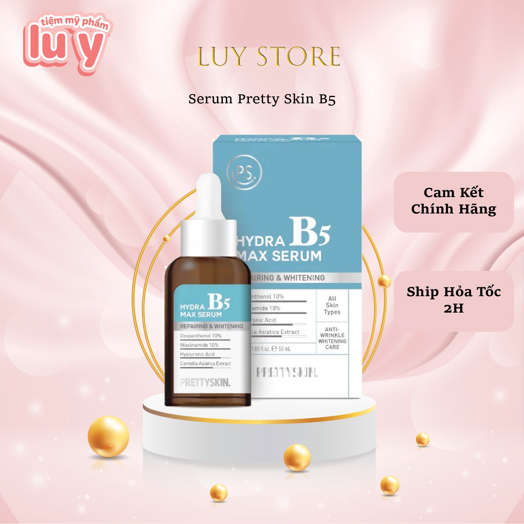 Serum Hydra B5 PRETTYSKIN - Phục hồi dưỡng ẩm 50ml | LU.Y Store
