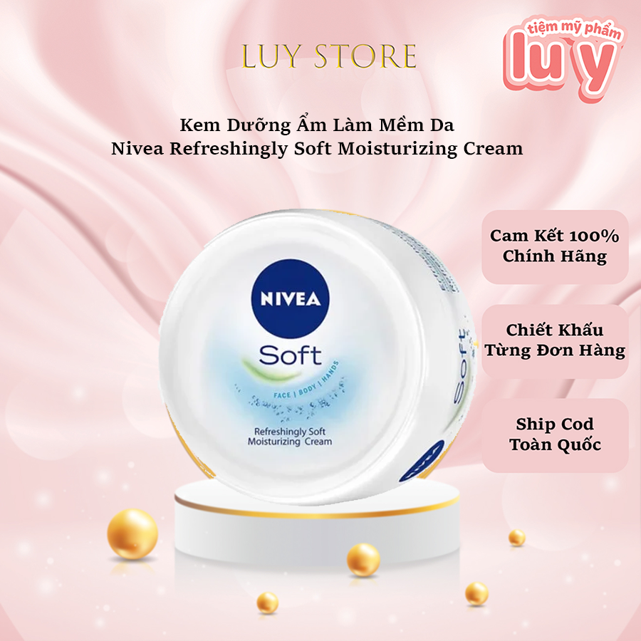 Kem Dưỡng Da Body Nivea Soft 200ml date 2024 | LU.Y Store
