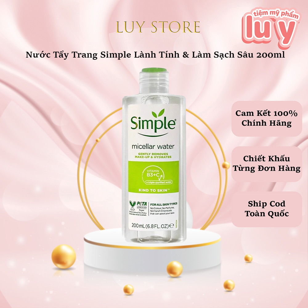 Nước Tẩy Trang SIMPLE 200ml | LU.Y Store