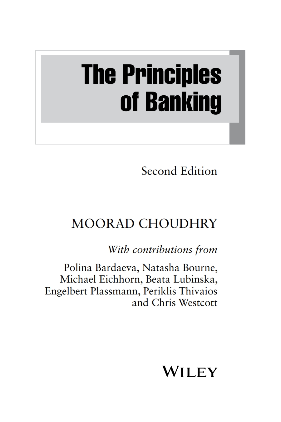 The Principles of Banking 2nd Edition