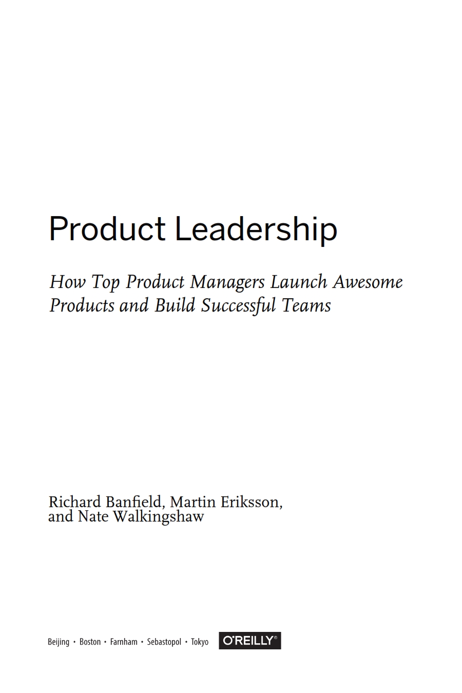 Product Leadership