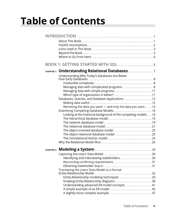 SQL All-in-One For Dummies 4th Edition