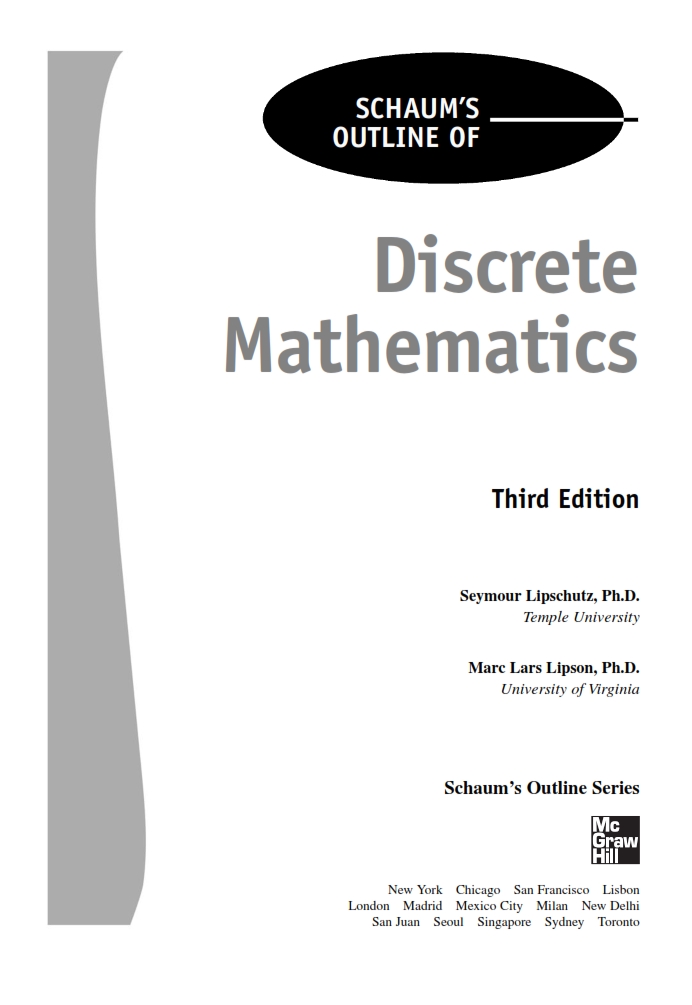 Schaum s Outline Of Discrete Mathematics 3rd Edition Schaum s Outline Of Discrete Mathematics 3rd Edition