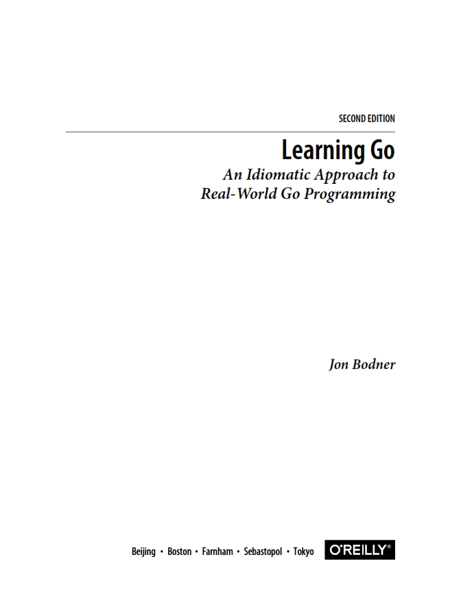 Learning Go 2nd Ediition