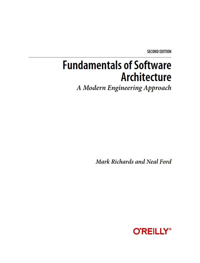 Fundamentals of Software Architecture 2nd Edition
