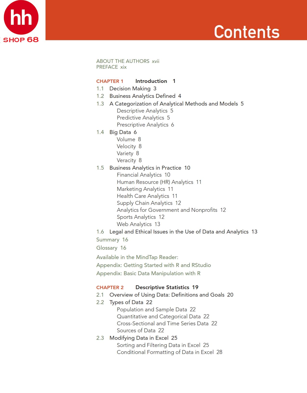 Business Analytics 4th Edition