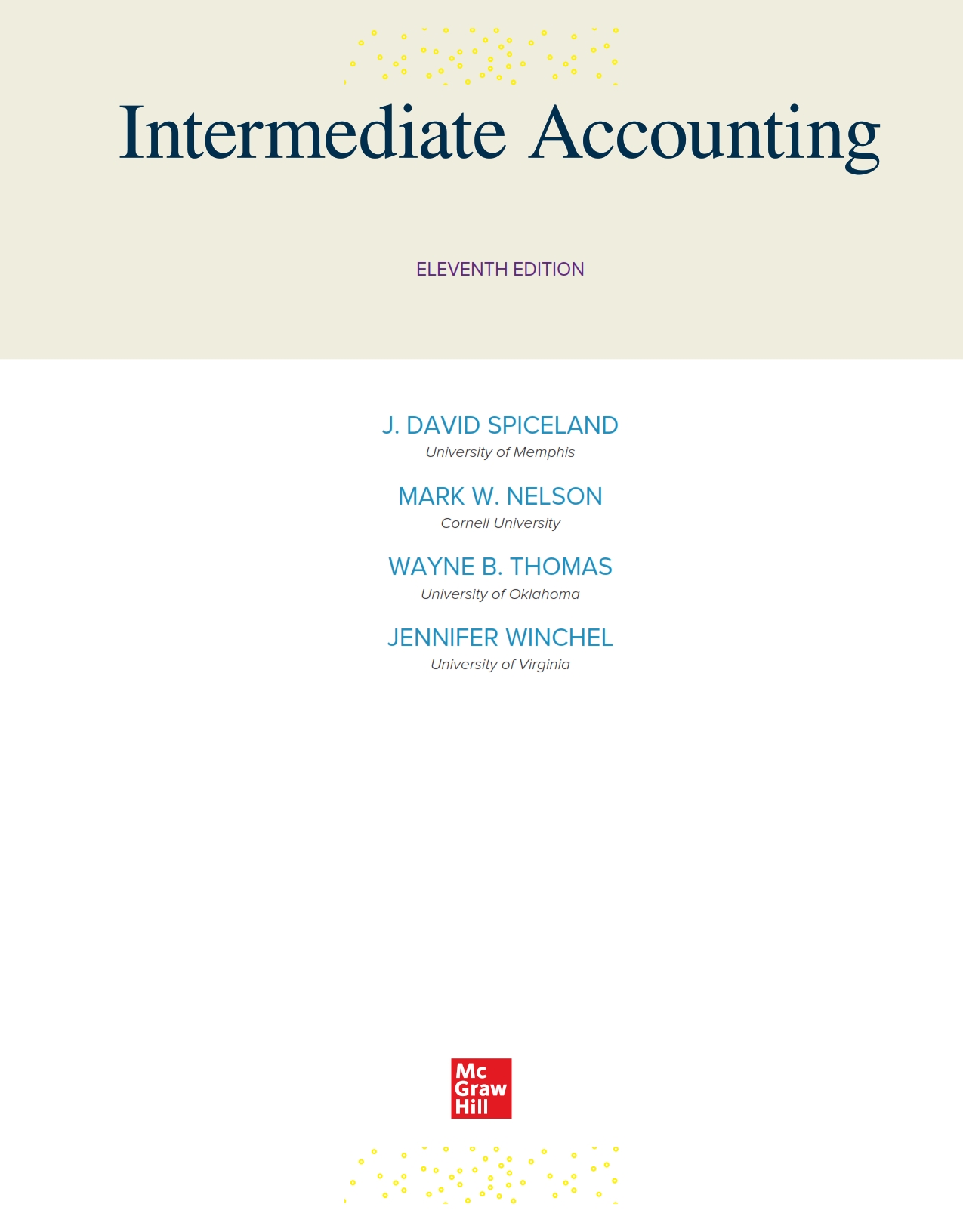 Intermediate Accounting 11th Edition