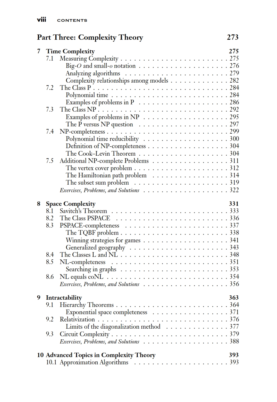 Introduction to the Theory of Computation 3rd Edition