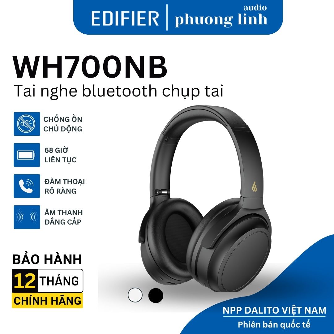 Tai nghe Edifier WH700NB | Giá rẻ 2024, nhiều ưu đãi - Bảo Hành 12 ...