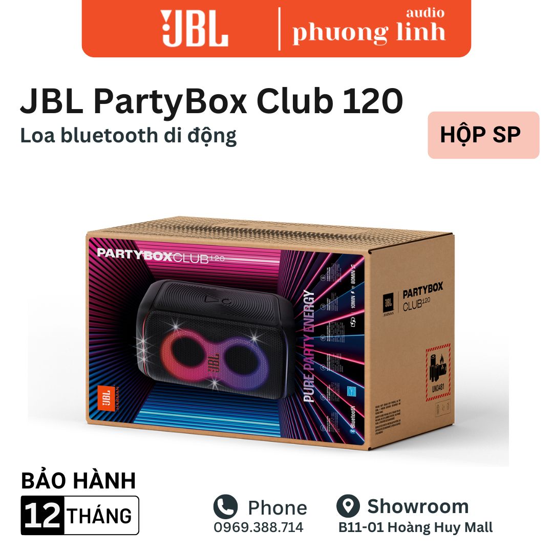 Loa JBL PartyBox Club 120 (New 2024) - Chính hãng Phương Linh Audio