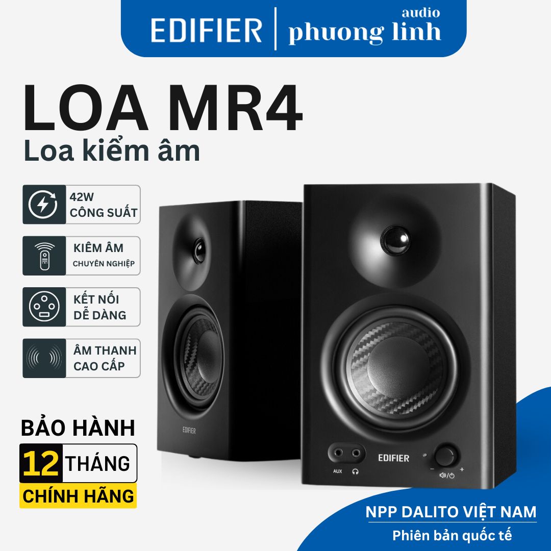 Edifier MR4 - Loa kiểm âm Chính hãng | Giá rẻ Phương Linh Audio