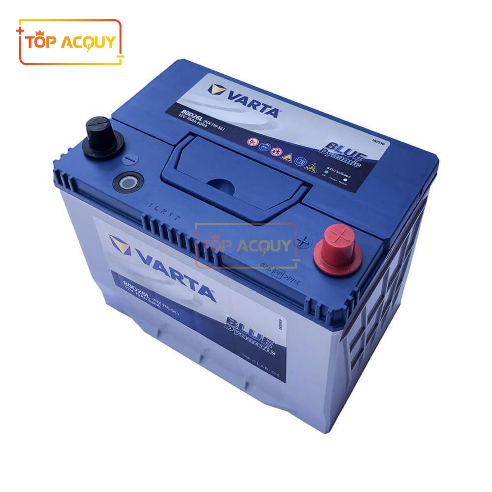 Ắc Quy Varta 80D26L NX110-5L 12V - 75Ah | Ắc quy chính hãng, giá tốt