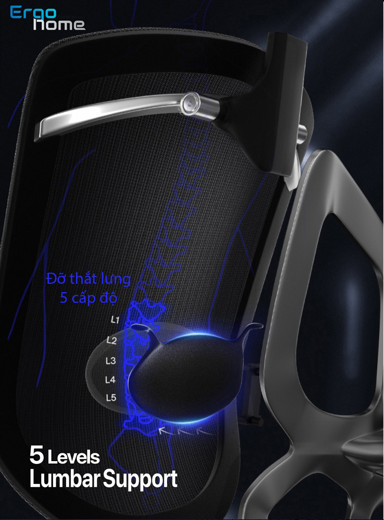 Ghế lưới Ergonomic GTChair Dvary Butterfly - Ergohome phân phối chính ...