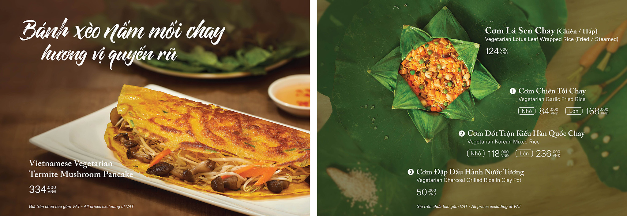 Thực đơn chay | Nhà hàng Cơm Niêu Sài Gòn
