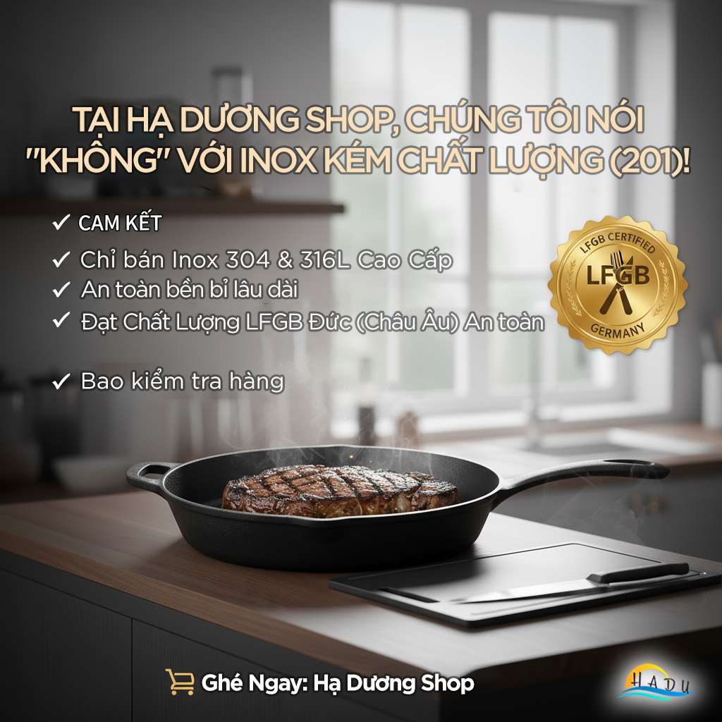 Inox 304, Inox 316 Hay Gang: Ma Trận Vật Liệu Nồi Chảo Nào Tốt Nhất Ch