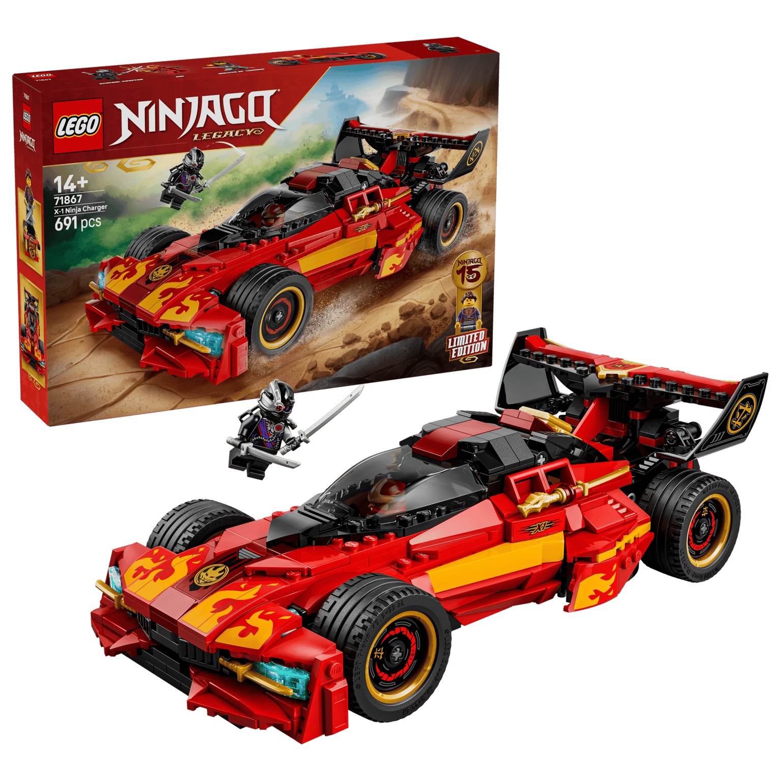 Bộ Mô Hình Siêu Xe Đua X-1 Ninja Charger LEGO Ninjago (Kỷ Niệm 15 Năm ...