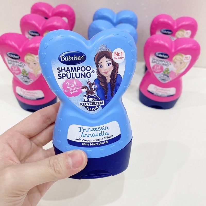 Gội xả 2 in 1 Bubchen trái tim cho bé 230ml