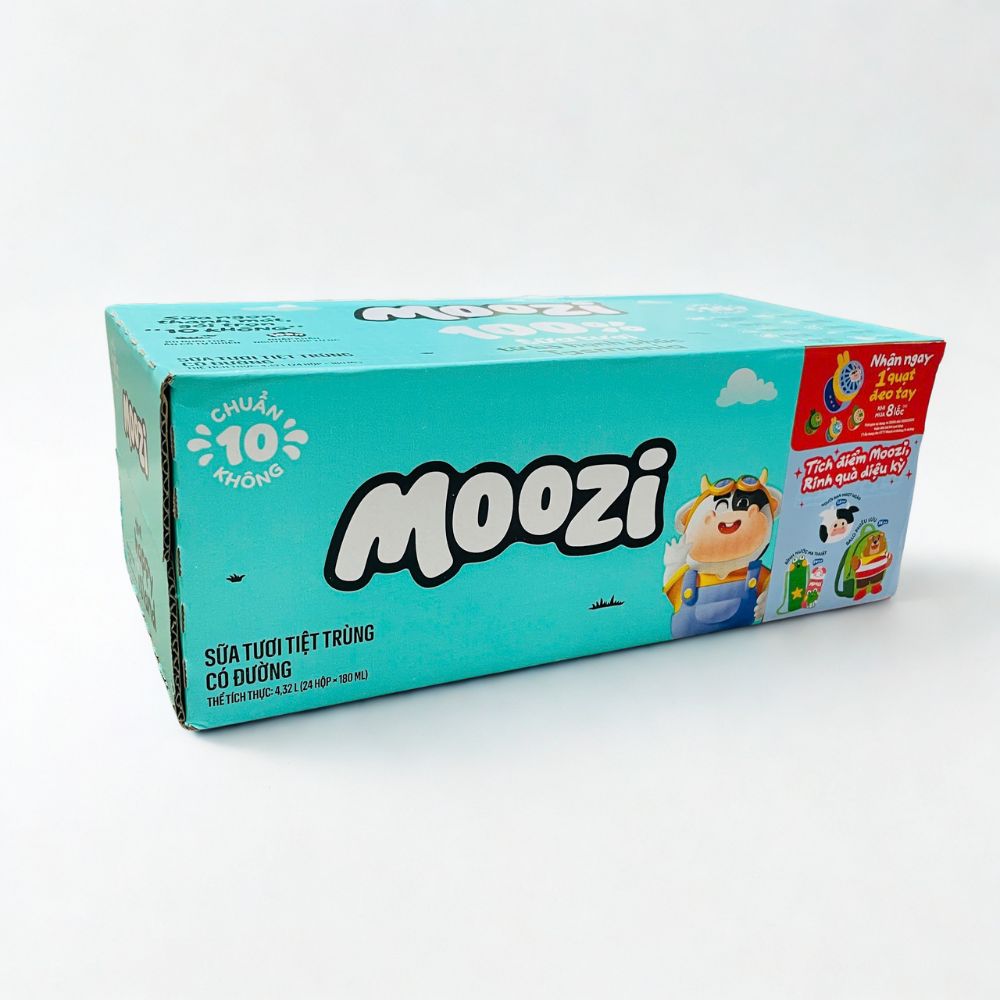 Sữa tươi tiệt trùng Moozi 1Y+ (180ml)