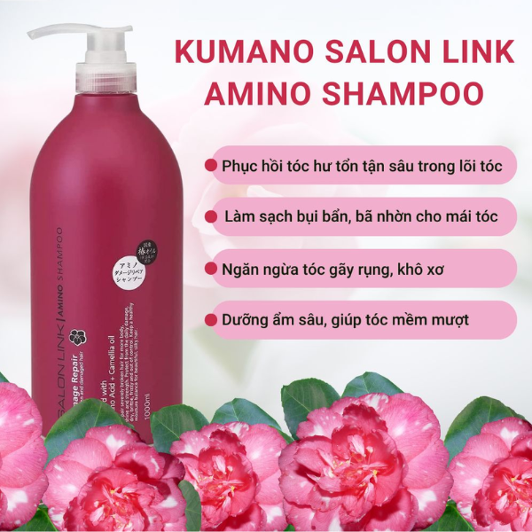 DẦU GỘI PHỤC HỒI HƯ TỔN CHIẾT XUẤT HOA TRÀ SALON LINK 1000 ML - TakaShop