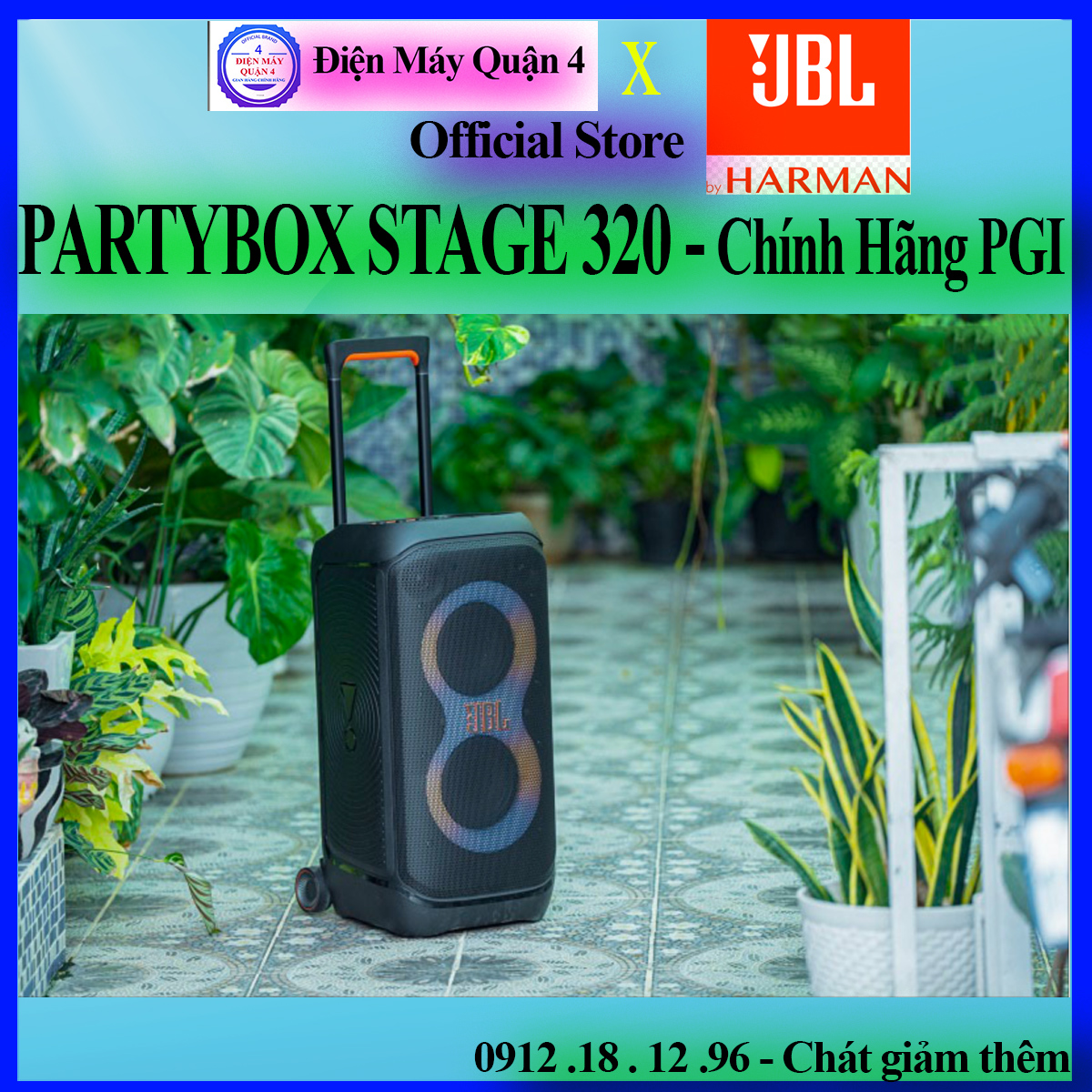 Loa JBL PartyBox Stage 320 - Hàng Chính Hãng