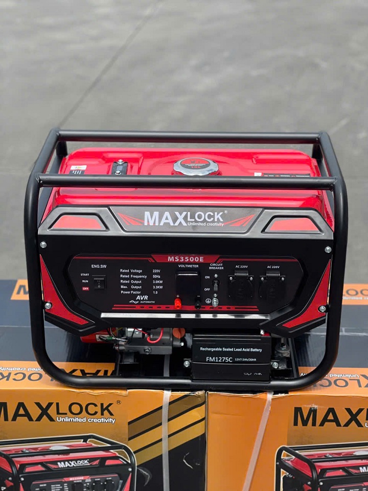 Máy phát điện chạy xăng MAXLOCK MS6500 5KW