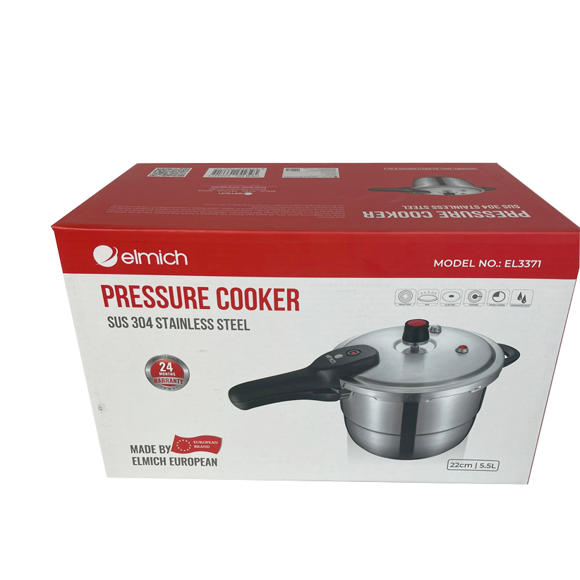 Nồi áp suất inox Elmich EL3371 5.5 lít đường kính 22cm