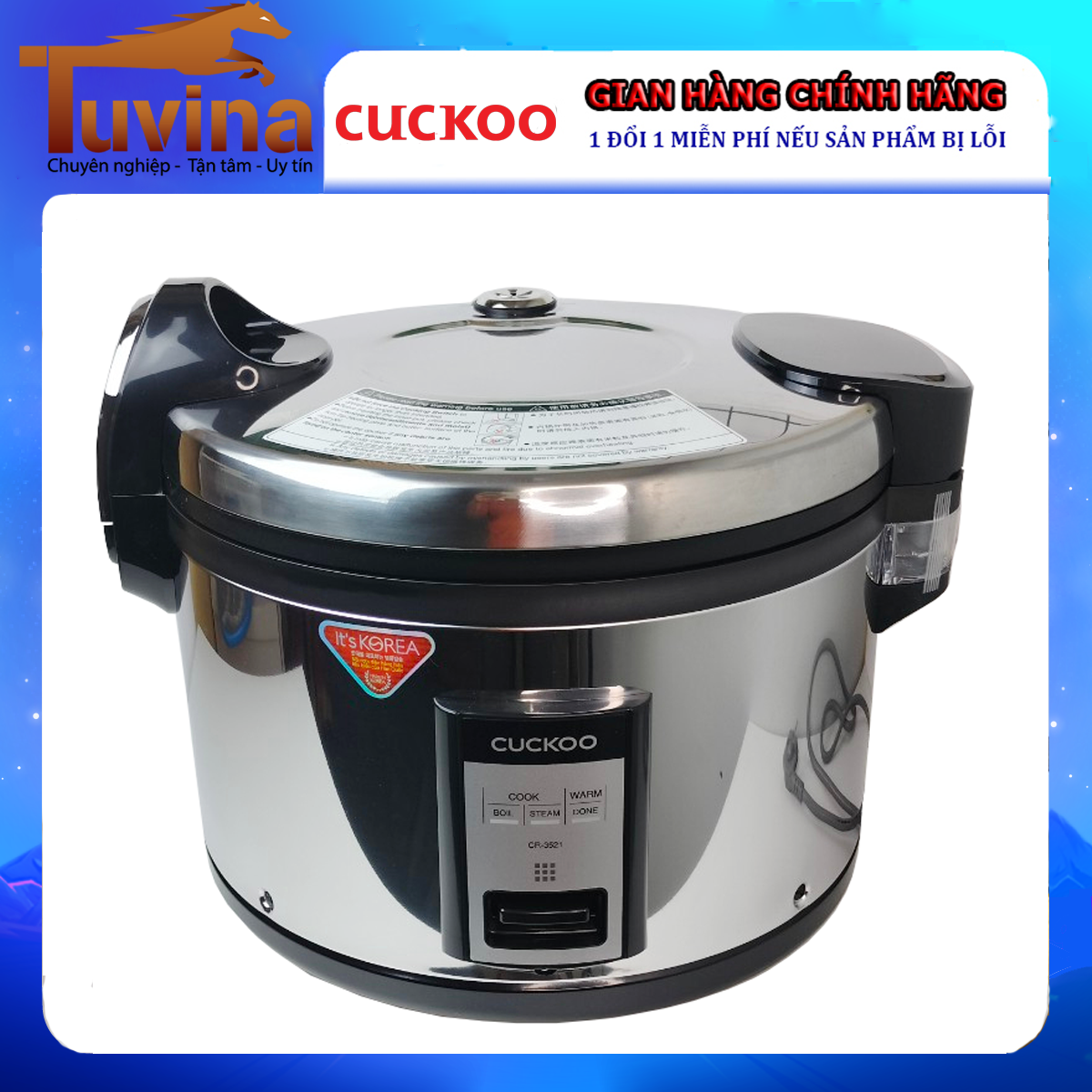 Nồi cơm Cuckoo CR-3521S 6.3 Lít xuất xứ Hàn Quốc