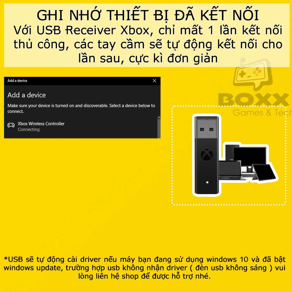 USB Wireless receiver Slim cho tay cầm xbox one S/xbox series X, USB ...