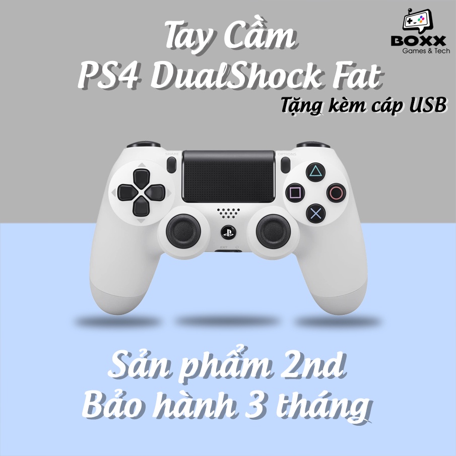 Tay cầm PS4 chính hãng 2nd nhiều màu, tay cầm ps4 dualshock kèm quà tặng