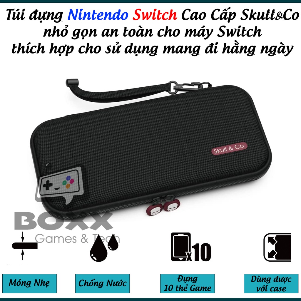 Túi đựng Skull & Co EDC Case cho máy Nintendo Switch Oled, Nintendo ...