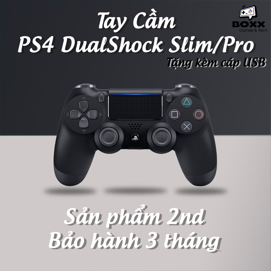 Tay cầm PS4 chính hãng 2nd nhiều màu, tay cầm ps4 dualshock kèm quà tặng