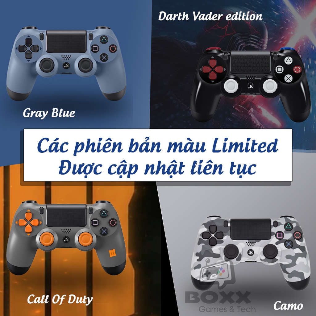 Tay cầm PS4 chính hãng 2nd màu limited, tay cầm ps4 dualshock kèm quà tặng