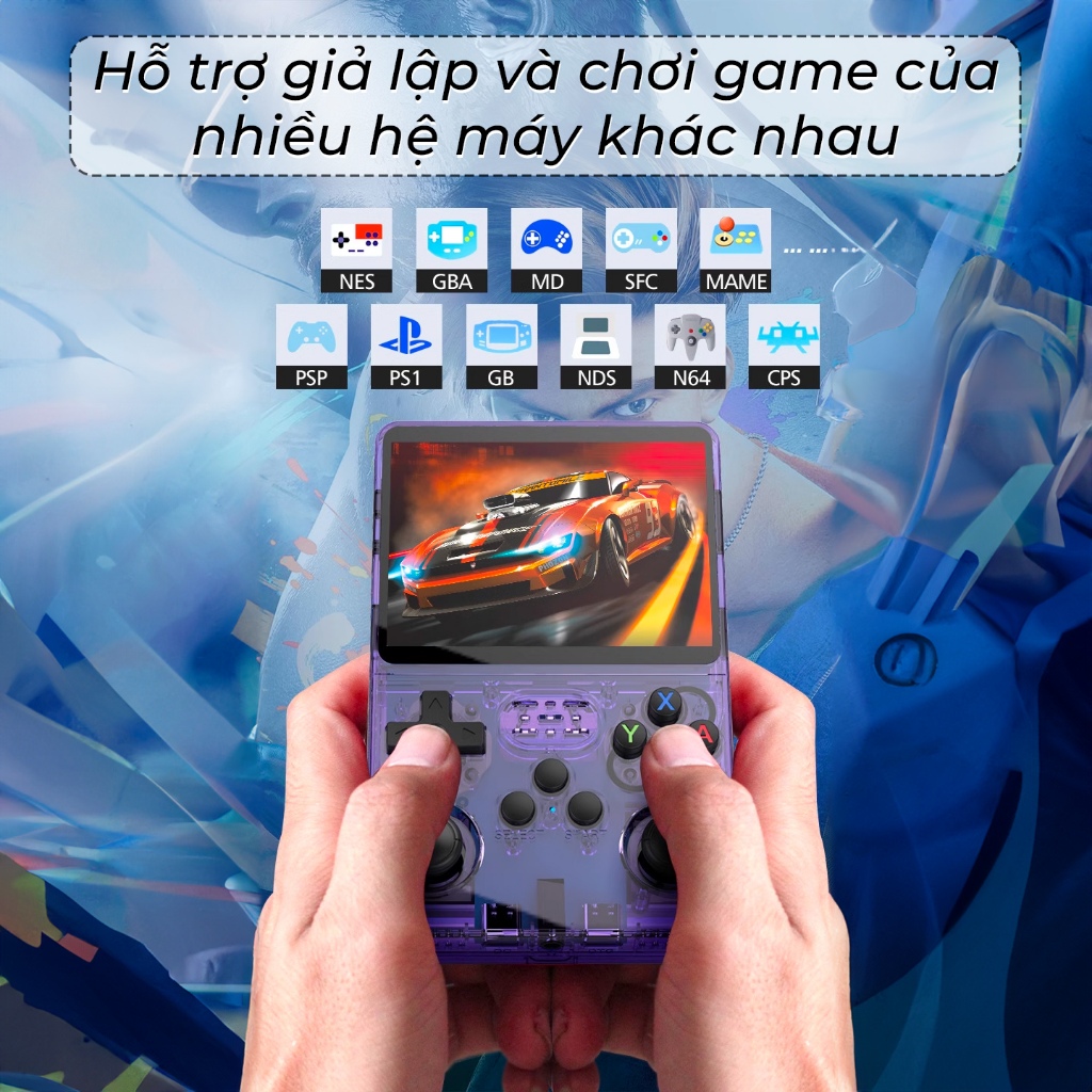 Máy chơi game cầm tay R36S Game Retro điện tử cổ điển NES, SNES, SFC ...